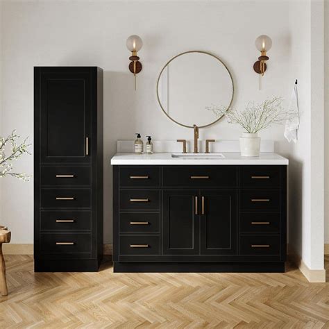 Ariel Hepburn 2 Piece Set 54 In W Single Sink Bathroom Vanity And