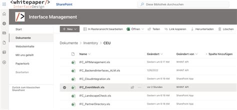Sap Event Mesh In Whint Interface Catalog Integration Excellence The Blog Of Whitepaper