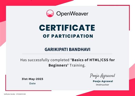 I Earned A Basics Of Htmlcss For Beginners Online Certificatebadge