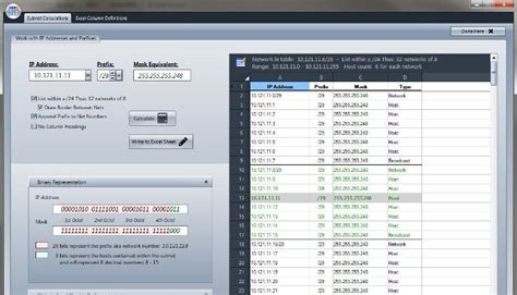 Ip Tools For Excel Subnet Calculator
