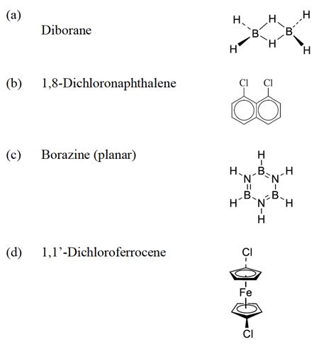 Solved Determine The Point Groups For The Following
