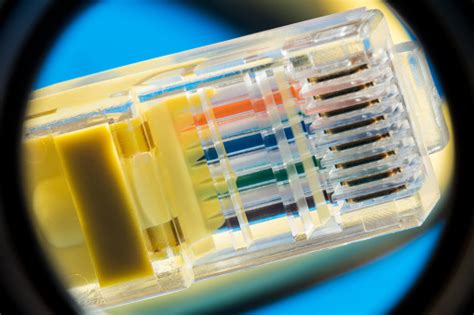 매크로 배경 컴퓨터 네트워크에 연결에 대 한 플라스틱 커넥터 0명에 대한 스톡 사진 및 기타 이미지 0명 Dsl 기업 재무와 산업 Istock