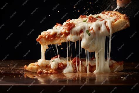 Pizzaartistrycrosssection Premium Ai Generated Image