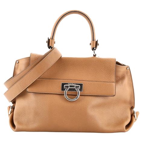 Rare Vintage Salvatore Ferragamo Clear Box Handbag With Scarf For Sale