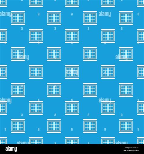 Modern Window Frame Pattern Vector Seamless Blue Stock Vector Image Art Alamy