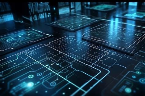 Premium Ai Image Circuit Board Background Generative Ai