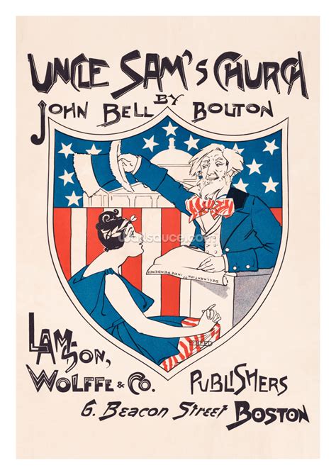 Uncle Sams Church 1895 Prints And Poster Wallsauce Uk