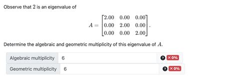 Solved Observe That 2 Is An Eigenvalue Of