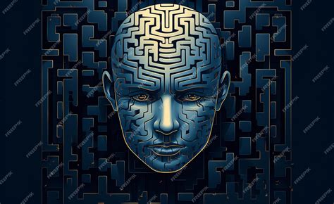 Premium Photo The Haed Is In The Shape Of Maze Hyper Realistic High