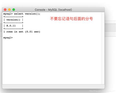 Mac 下查看mysql版本号mac查看mysql版本 Csdn博客