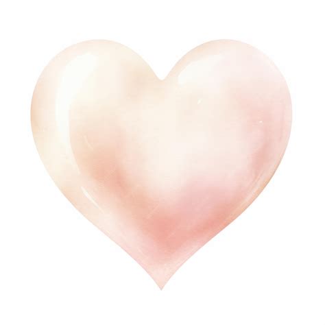 Premium Photo Delicate Perfection Watercolorstyle Pastel Cream Heart