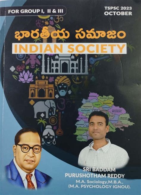Tspsc Indian Society By Sri Badam Purushottam Reddy Sir Telugu Medium Oct 2023ed