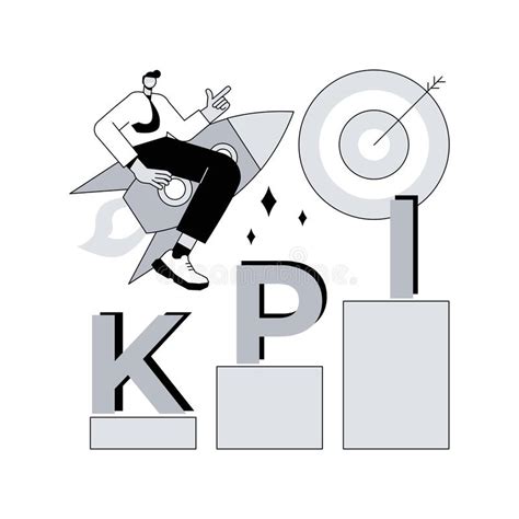 KPI Abstract Concept Vector Illustration Stock Vector Illustration Of Measurement White