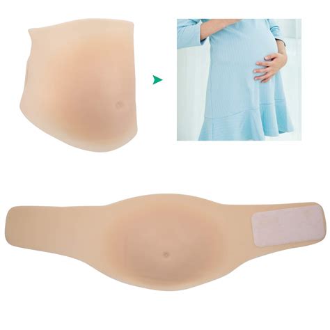 Buy Fake Pregnant Belly Real Feel Soft Silicone Fake Belly 2‑3 Months 4