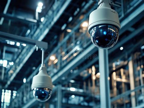 Surveillance Camera At An Industrial Plant Showing Safety Camera