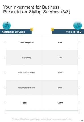 A4 Business Presentation Styling Proposal Template Presentation