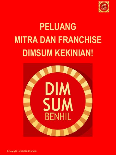 Franchise Dimsum Benhil Ver 1 0 Pdf Bisnis Pengelolaan Keuangan And Uang