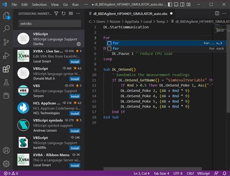 Visual Studio Code Is A Great Editor For Docklight Scripts