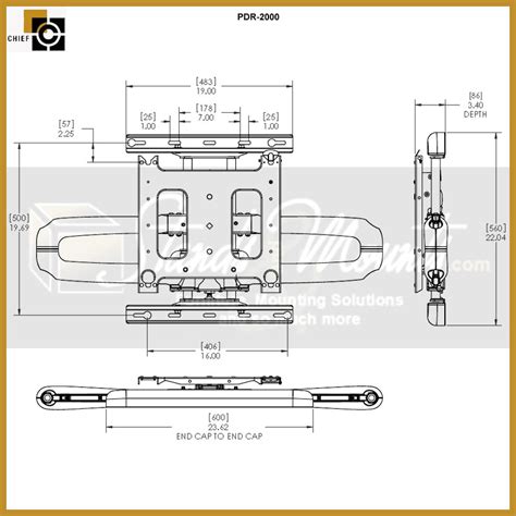Chief Universal Large Swing Arm Tv Mount 37 In Ext Pdrub Black