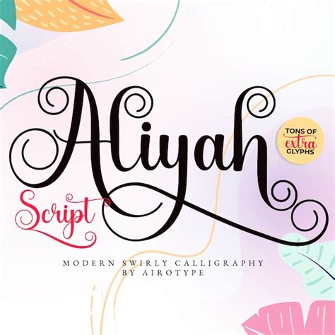Magista Font Swash Font Tail Font Font With Tail Swoosh Font