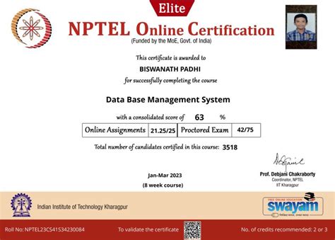 biswanath padhy on linkedin databasemanagement dbms nptel