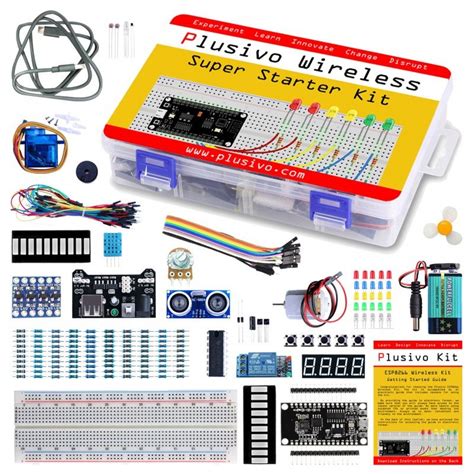 Plusivo Wireless Super Starter Kit With ESP8266 Programmable With Arduino IDE DarkOct02
