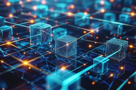 Premium Photo The Photo Showcases A Group Of Cubes That Are Connected