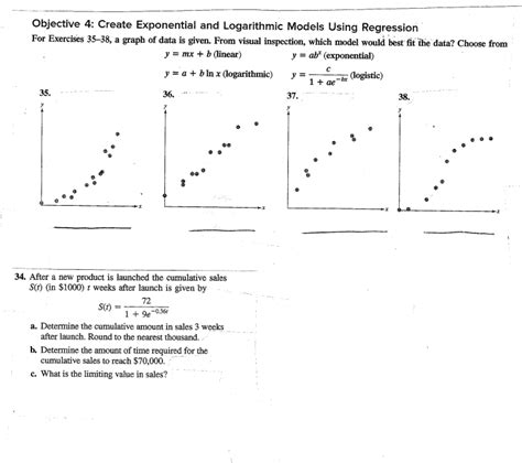 Solved Objective 4 Create Exponential And Logarithmic Chegg Com