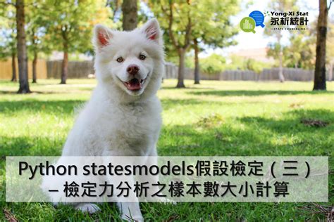 Python statesmodels假設檢定三 檢定力分析之樣本數大小計算 永析統計及論文諮詢顧問