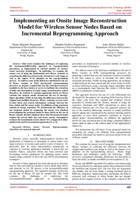 Pdf Implementing An Onsite Image Reconstruction Model For Wireless