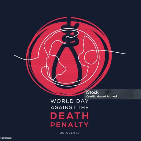 World Day Against The Death Penalty Stock Illustration Download Image