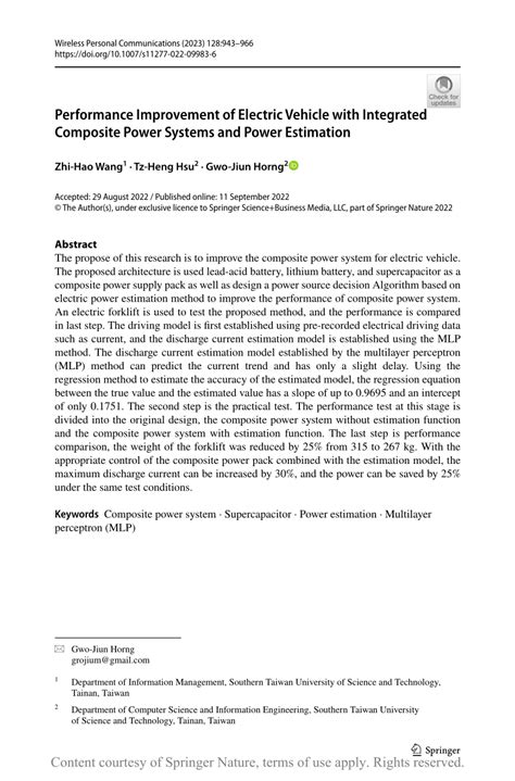 Performance Improvement Of Electric Vehicle With Integrated Composite