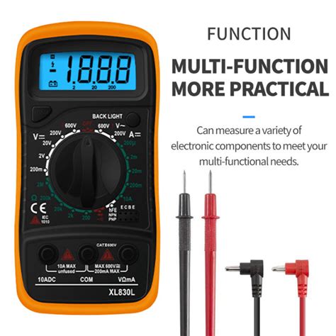 Xl830l Digital Multimeter Battery Included Lcd Digital Tester Voltmeter