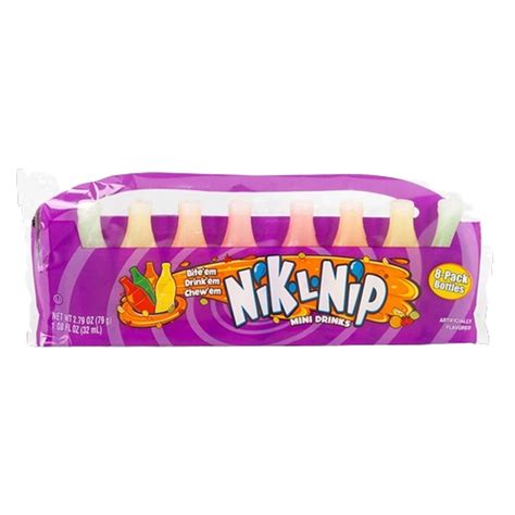 Nik L Nip Mini Drinks 8pk 79g Wicked Sweets And Lollies