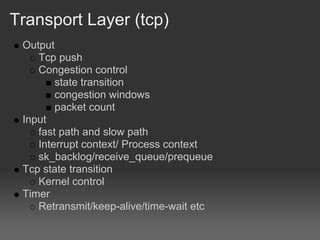 Introduction To Linux Kernel Tcp Ip Ptocotol Stack PPT