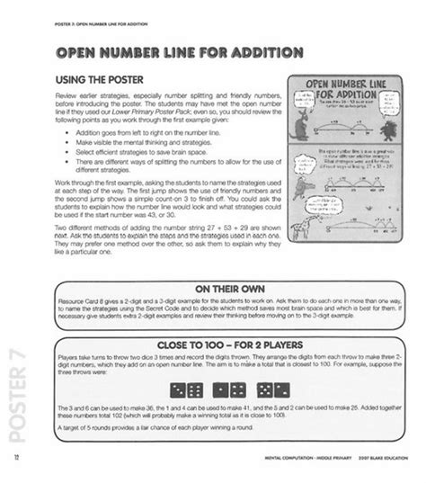 Mental Computation Using Natural Maths Strategies Middle Primary