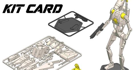 Star Wars B1 Battle Droid 2 0 Kit Card Par Willi Téléchargez