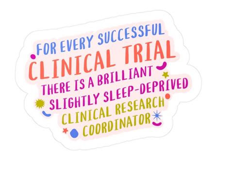 Clinical Research Sticker Kiss Cut Vinyl Decal Slightly Sleep