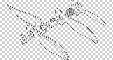 Swiss Army Knife Exploded View Drawing Png Clipart Angle Art