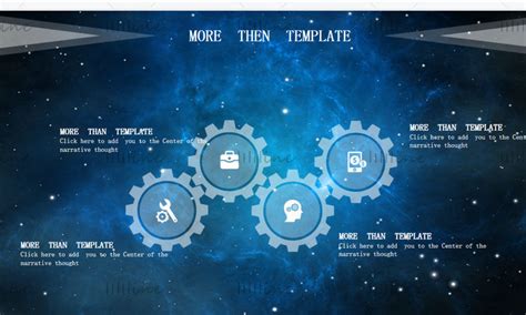 Science Fiction Blue Theme Simple Ppt Template