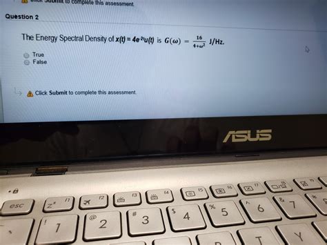 Solved Uuessment Question 2 The Energy Spectral Density Of