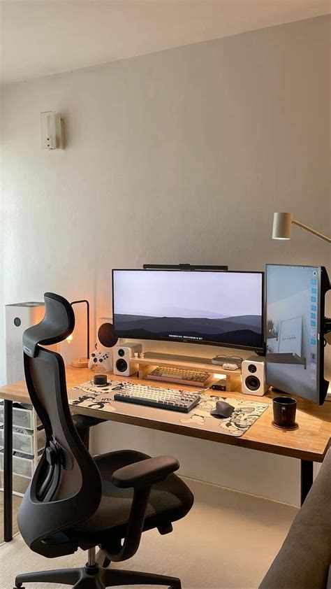 Minimalist Minimalist Interior Style Computer Desk Setup Home Office Setup