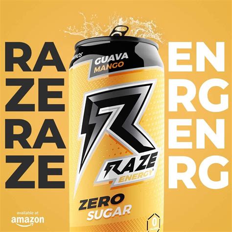 Raze Zero Sugar Energy Drink 300mg Caffeine Sugar Free And Zero