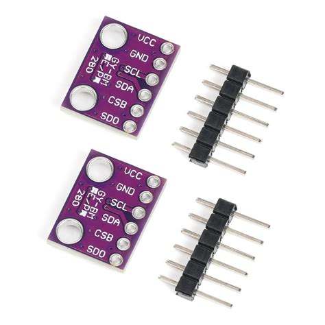 2pcs Bme280 33v Sensor Module Atmospheric Pressure Temperature