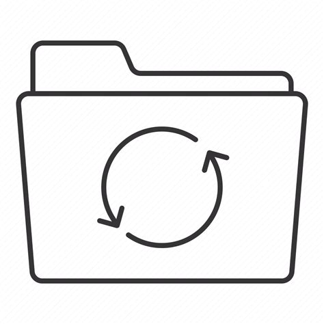 data documents files folder repeat storage sync icon download