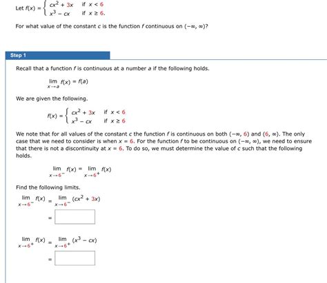 solved let f x {cx2 3xx3−cx if x