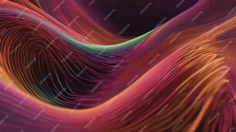 Premium Ai Image 3d Render Of Flow Field Visualization Lines Are Curled And Turbulence By Wind