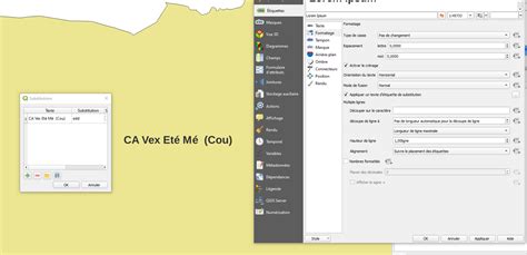 labeling substituting label using qgis geographic information