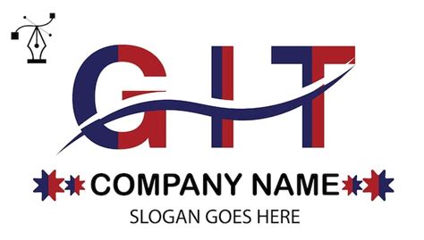 Premium Vector Git Letter Logo