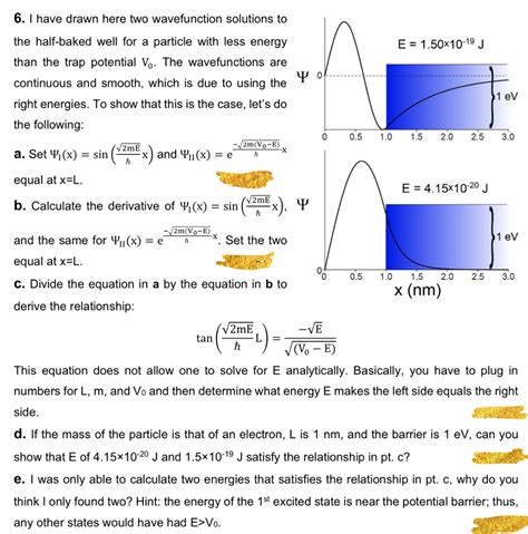 i have drawn here two wavefunction solutions to the